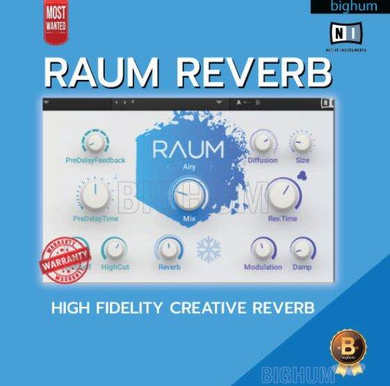 โปรแกรม Native Instruments RAUM Reverb Plug-in Reverb ที่ชาว Sound ...