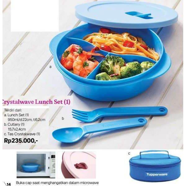 Tupperware crystalwave lunch set | Lazada