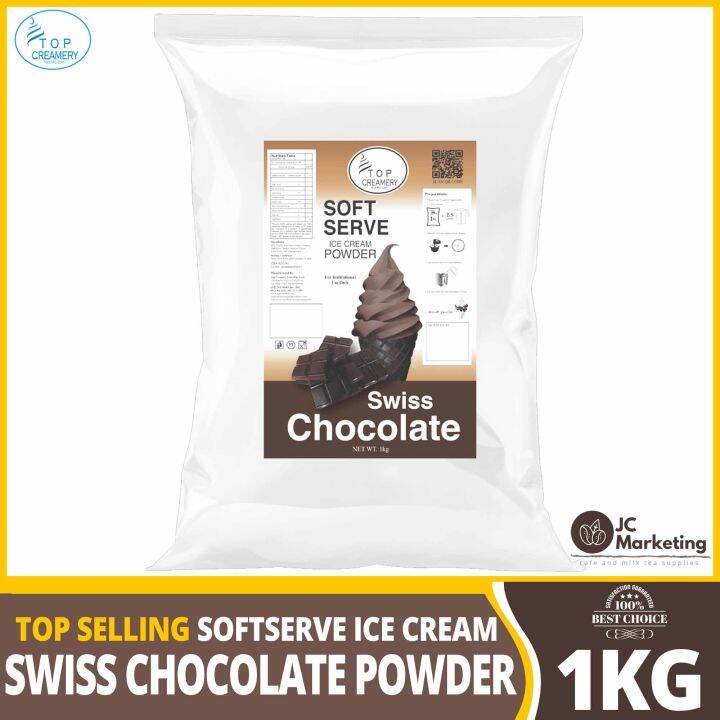 Top Creamery™ Top Mix Swiss Chocolate Soft Serve Powder Net Wt.1kg Top ...