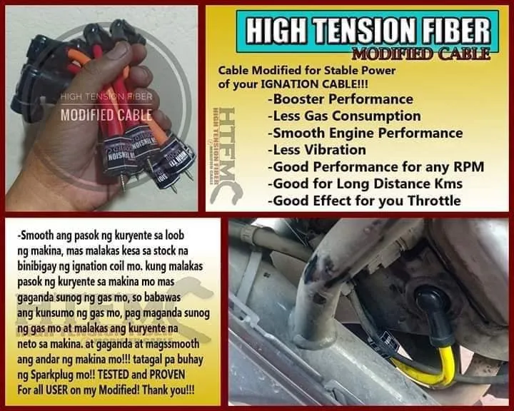 High Tension Fiber Modified Cable by MotoMykz | Lazada PH