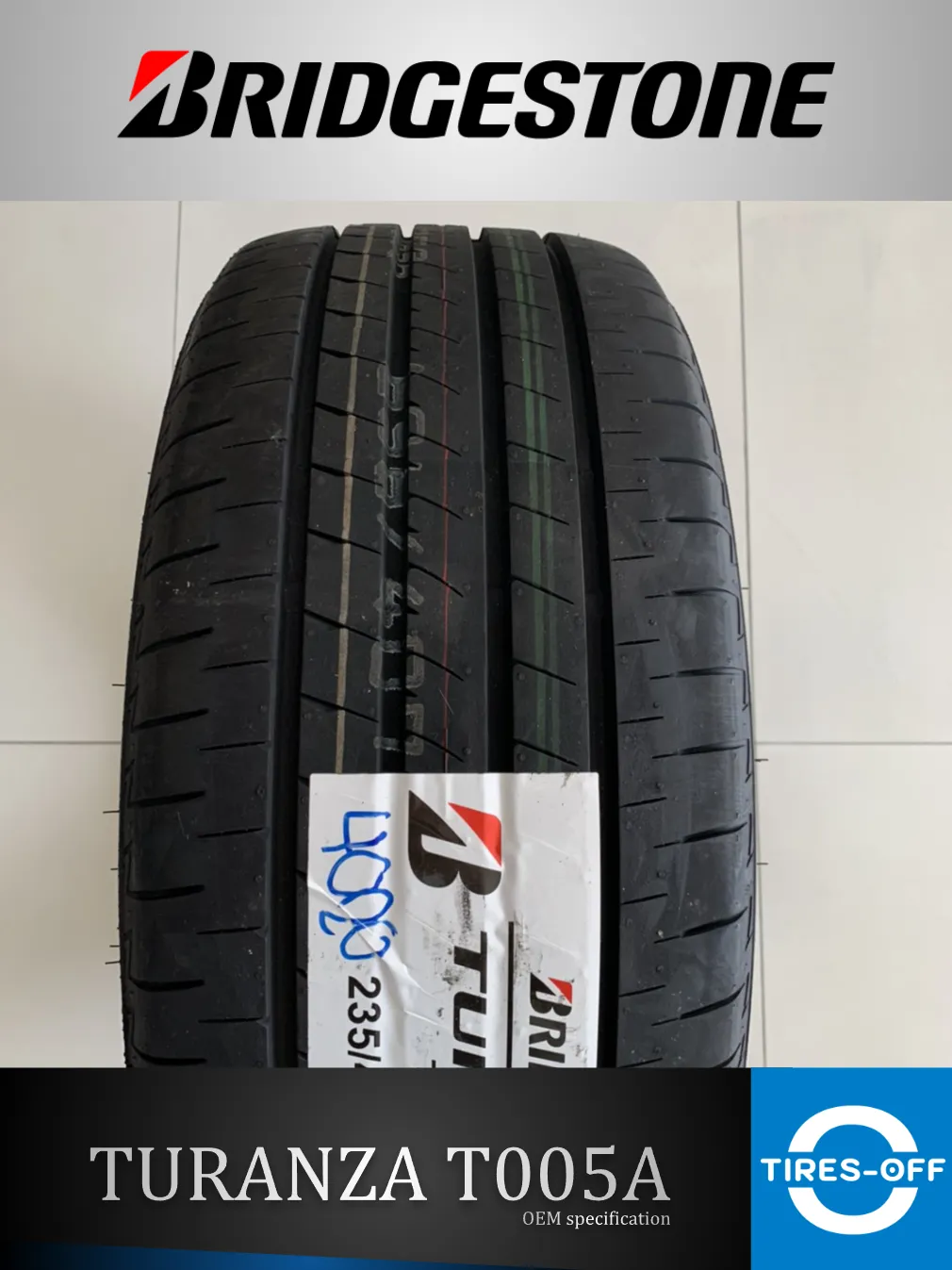 Bridgestone 235/45R18 TURANZA T005A OEM spec. ยางใหม่ ผลิตปี2021 ราคา ...
