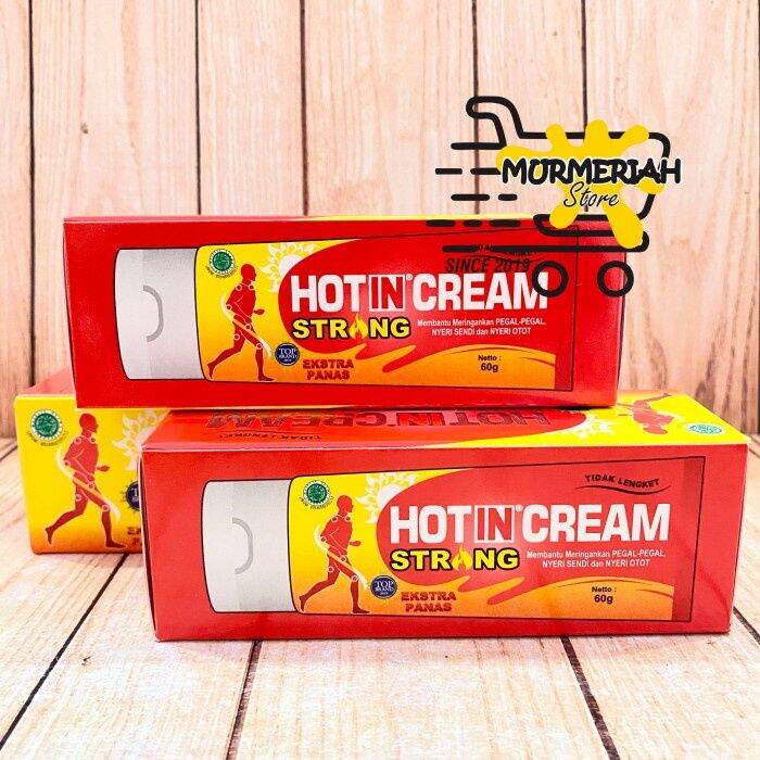 HOTIN CREAM STRONG(Merah)Tube 60 gr-Hot In Untuk Nyeri Sendi & Pegal ...