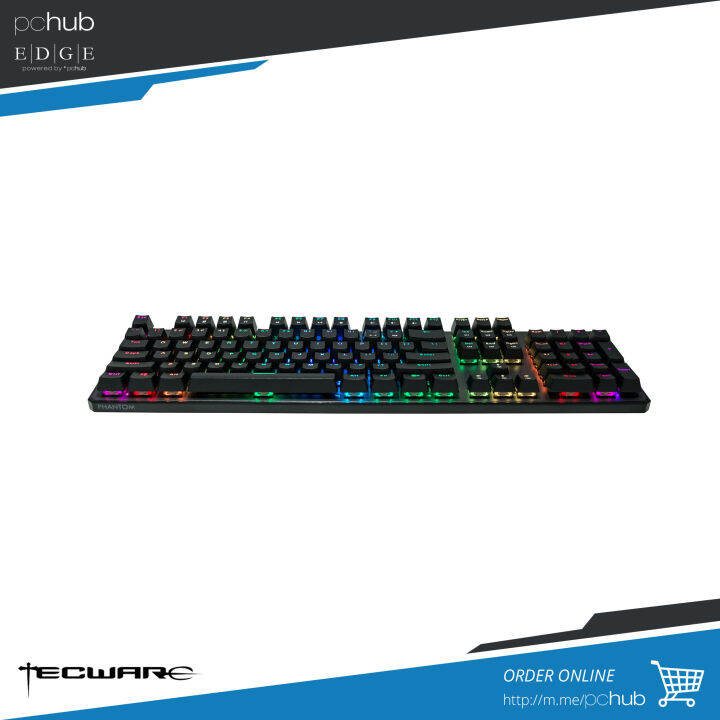 Tecware Phantom + RGB, Mkb Mech Keyboard, Wraith Brown Tactile Switch, Pn: TWKB-P104PZT-WBR ...