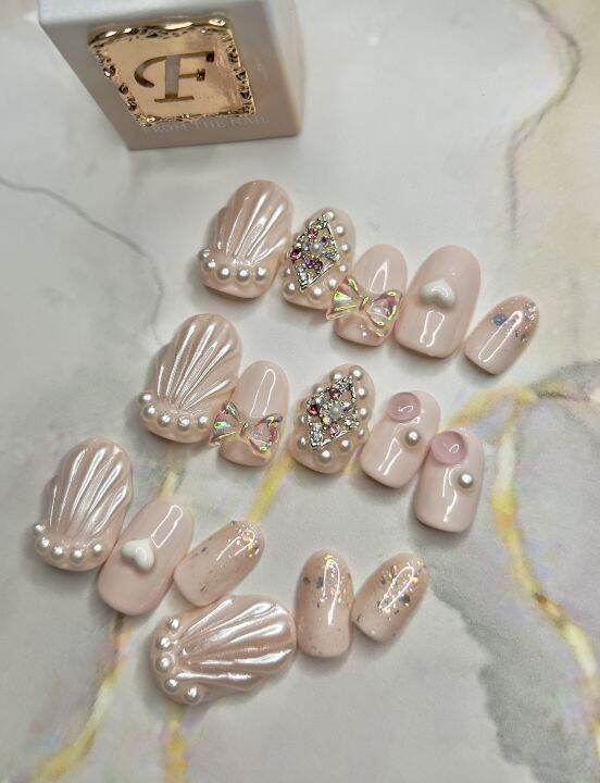 Prime Nails “Mermaid Royale” Salon Quality & Reusable Presson Nails ...