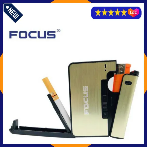 Kotak Rokok Metal Case with Lighter Korek Api Slot / Bungkus Roko ...