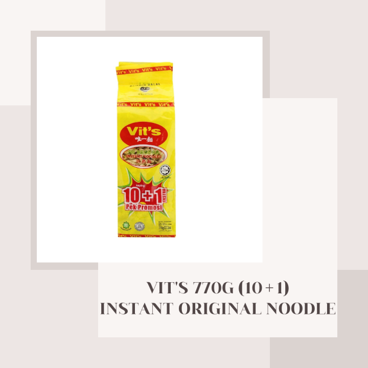 Vit's (HALAL) Instant Original Noodle (770gm) (10+1) | Lazada