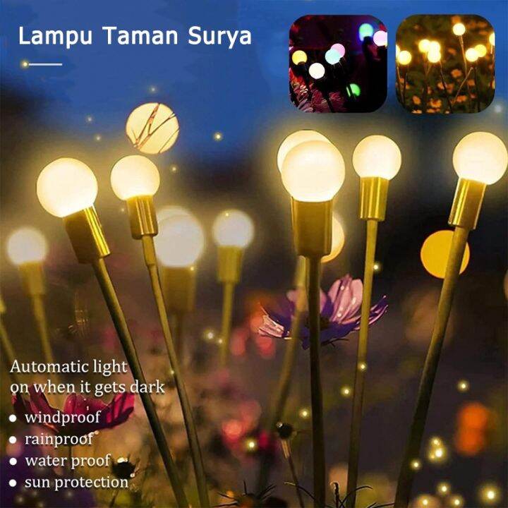 Lampu Taman Lampu Outdoor Tenaga Surya 6/ 8 LED Surya Lampu Lanskap ...