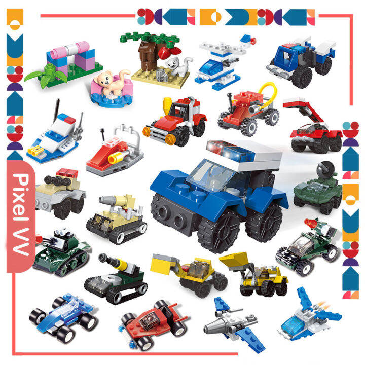 City Series Building Block Toys Mini Particle Building Block Aircraft ...