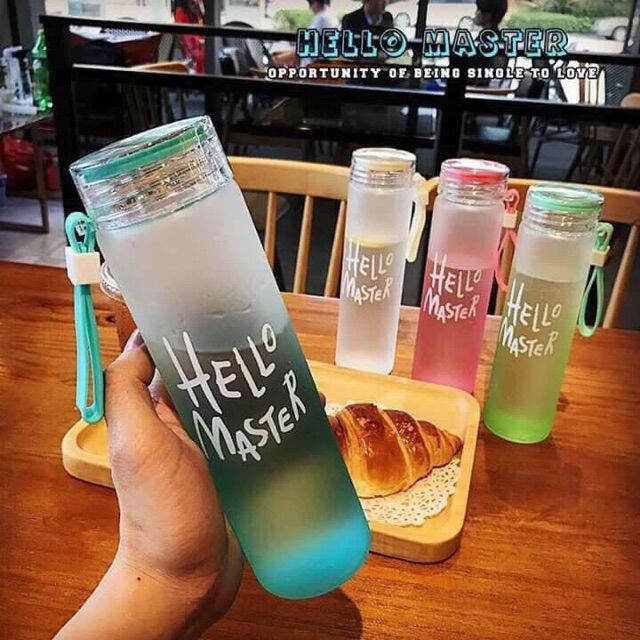Red Star Hello Master Bottle Water Drinking Glass Water bottles | Lazada PH