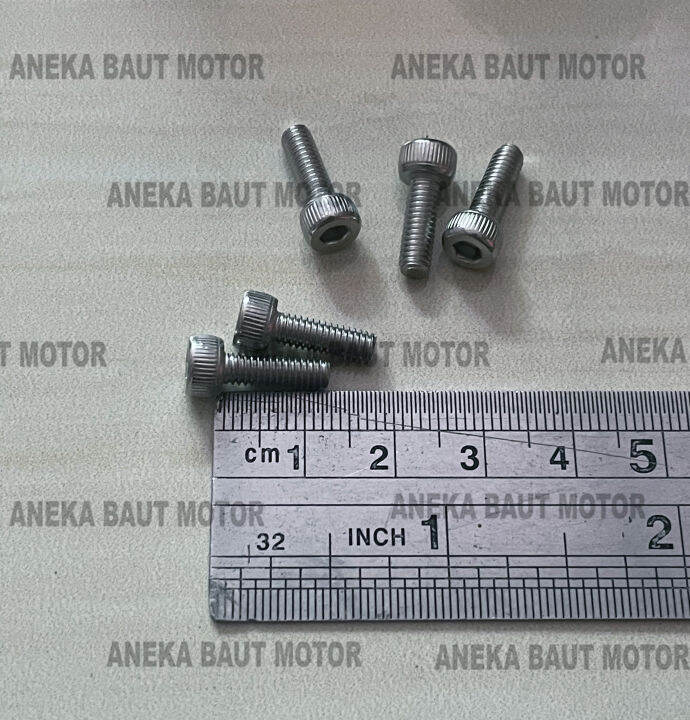 (Harga per 5 pcs) Baut L Stainless 4mm x 1,2 cm | Lazada Indonesia