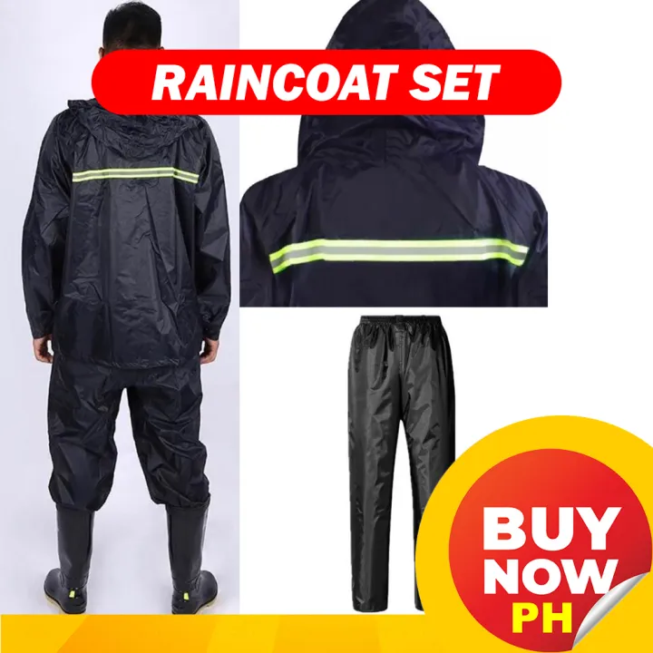 RAINCOAT PANTS KAPOTE MAKAPAL RAINWEAR RAIN JACKET WATERPROOF SAFETY ...
