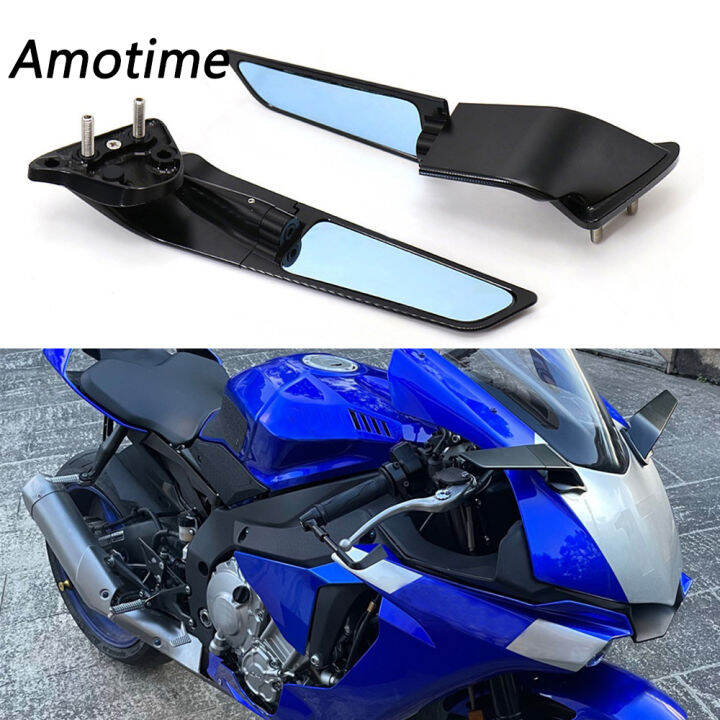NEW CNC Aluminum Alloy rearview mirro For Yamaha YZF R1 R6 2020 R1M ...