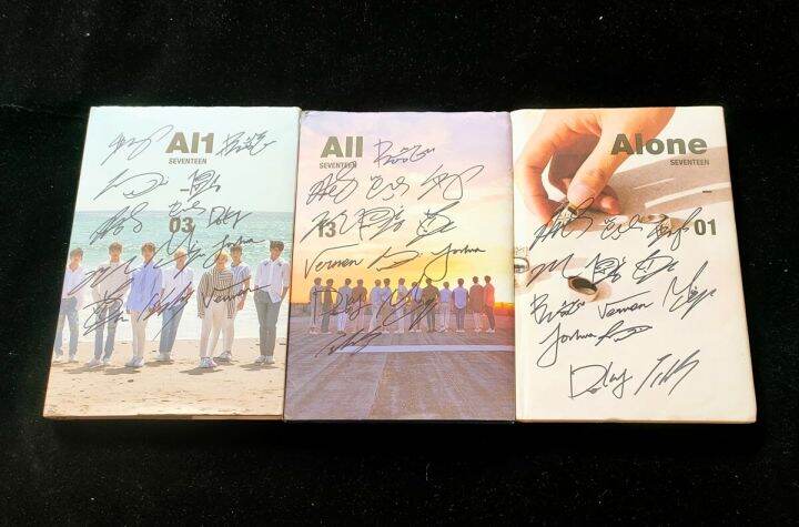 Signed SEVENTEEN Autographed 2017 Mini4th Album AL1 + Photobook No ...