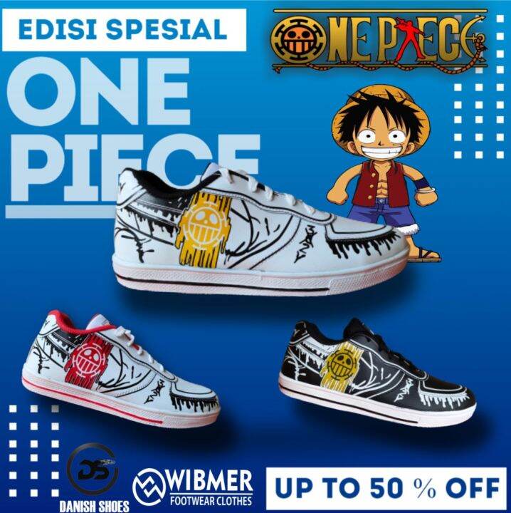 sepatu anime one piece / sepatu one piece pria / sepatu karakter one ...