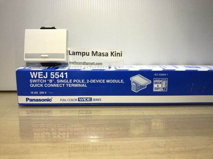 Panasonic WEJ5541 saklar engkel Lebar switch "B" Single Pole | Lazada ...