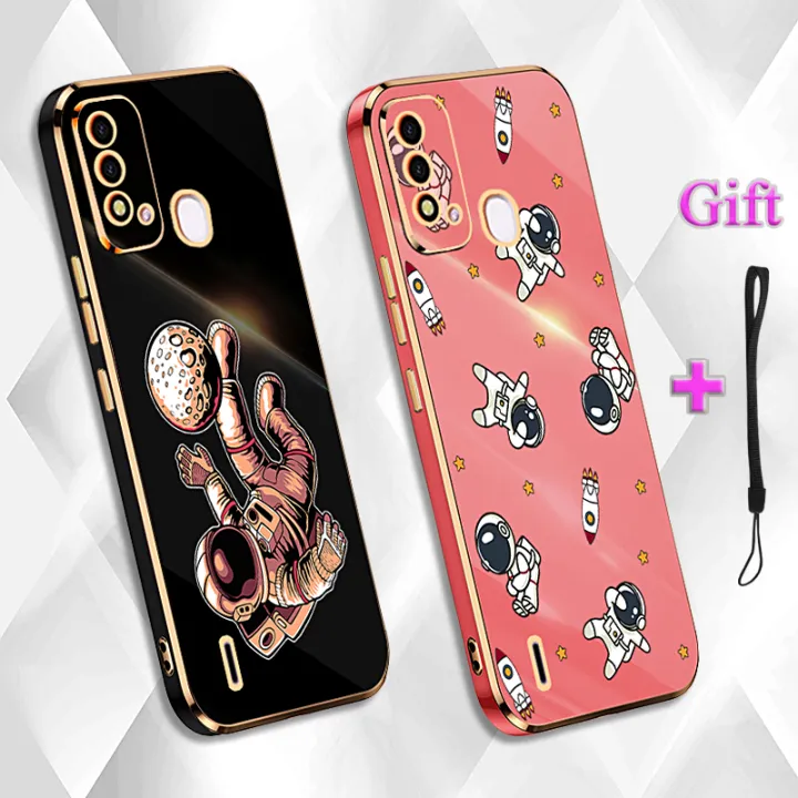 ITEL P37 Vision 2S P651W P651L Vision 3 LTE Gold Edge Plating Case TPU ...