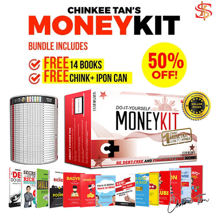 Chink+ MoneyKit 2.0 + 14 FREE BOOKS + 1 IPON CAN by Chinkee Tan - The Best Seller Do It Yourself ...