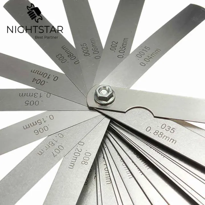 32 Blades Metric Thickness Gage Set Tappet Valve Feeler Gauge Gauges ...
