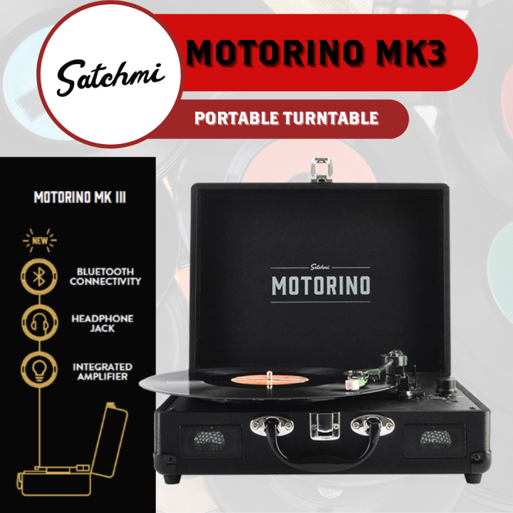 Satchmi Motorino 3 - Suitcase Portable Turntable Player - Vinyl Record ...