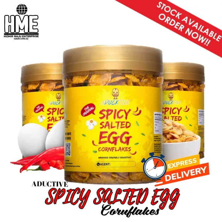 ADUCKTIVE Spicy Salted Egg Cornflakes (Express Delivery) | Lazada