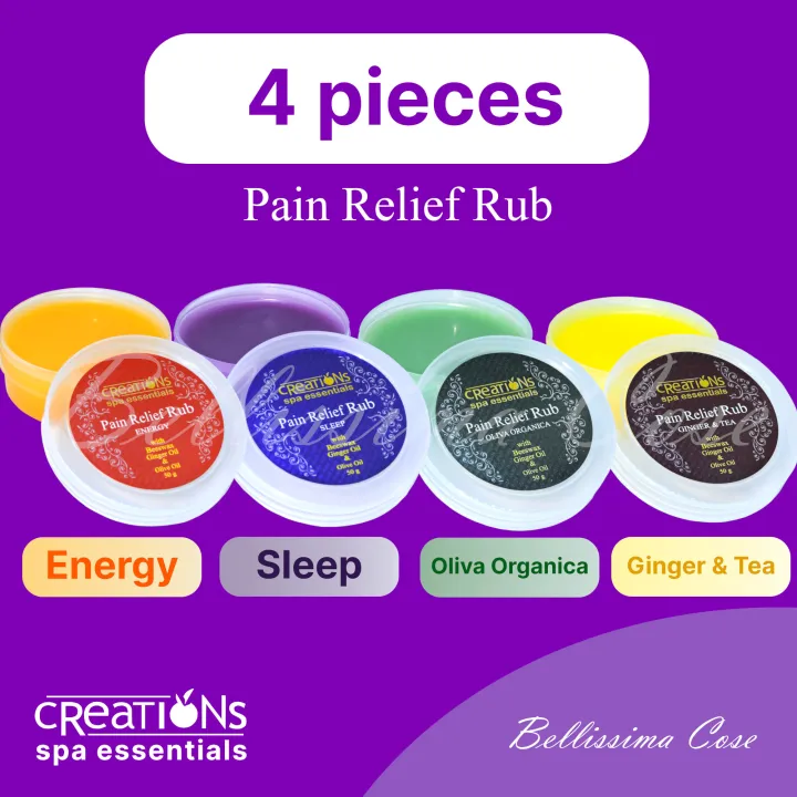 Creations Spa Essentials Pain Relief Rub - 4 PCS. | Lazada PH