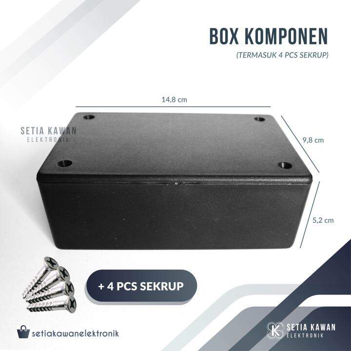 Box Rakitan X5 Ukuran 14,8 x 9,8 x 5 cm Plus 4 Sekrup / Boks Multi ...