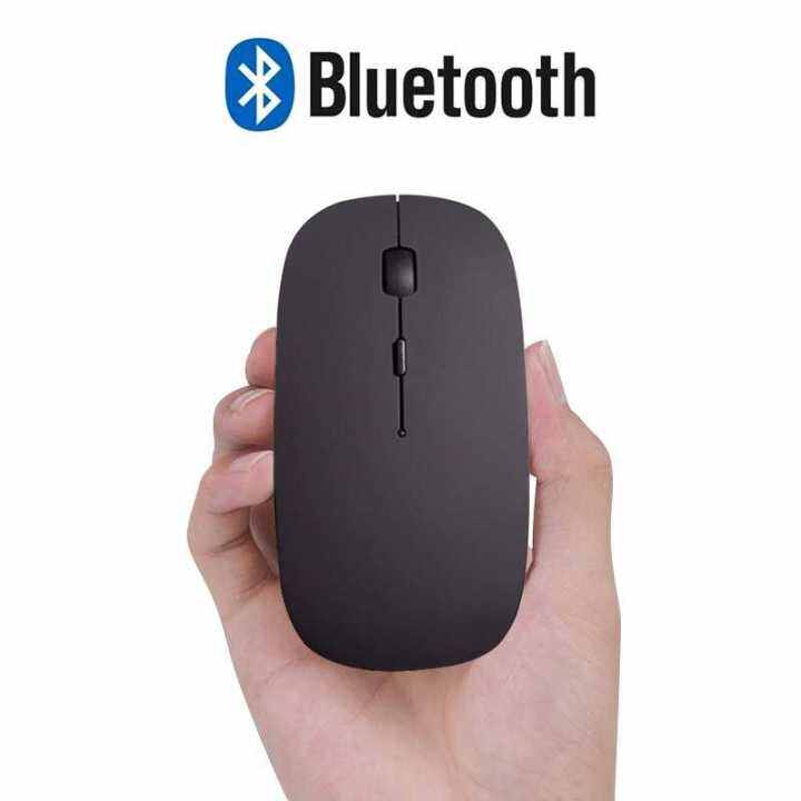 Mouse Bluetooth 5.2 Rechargeable mose mos komputer laptop murah bagus ...