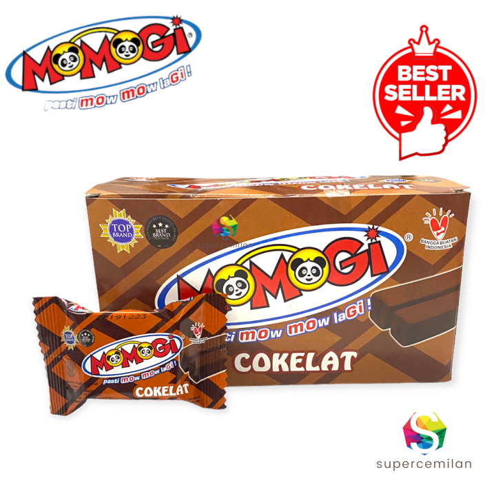 Momogi Stick Snack Roll Cokelat (isi 20 pcs) | Lazada Indonesia
