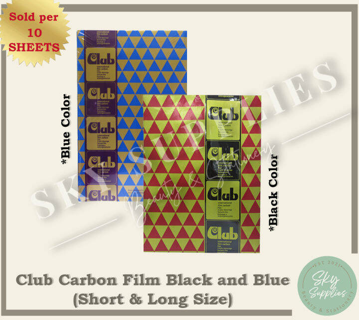 Club Carbon Film (Short & Long) pack of 10's | Lazada PH