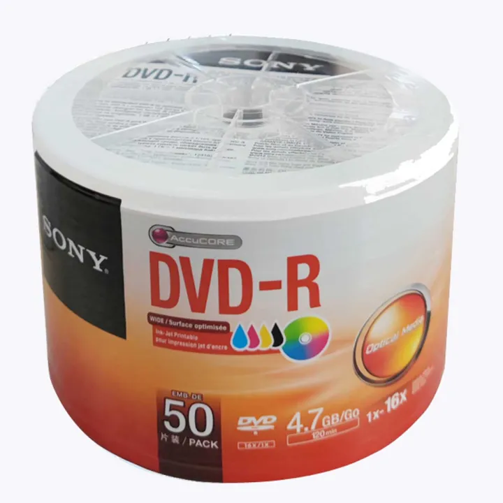 Sony - DVD R 4.7G Blank DVD R PRINTABLE 50 pcs | Lazada PH