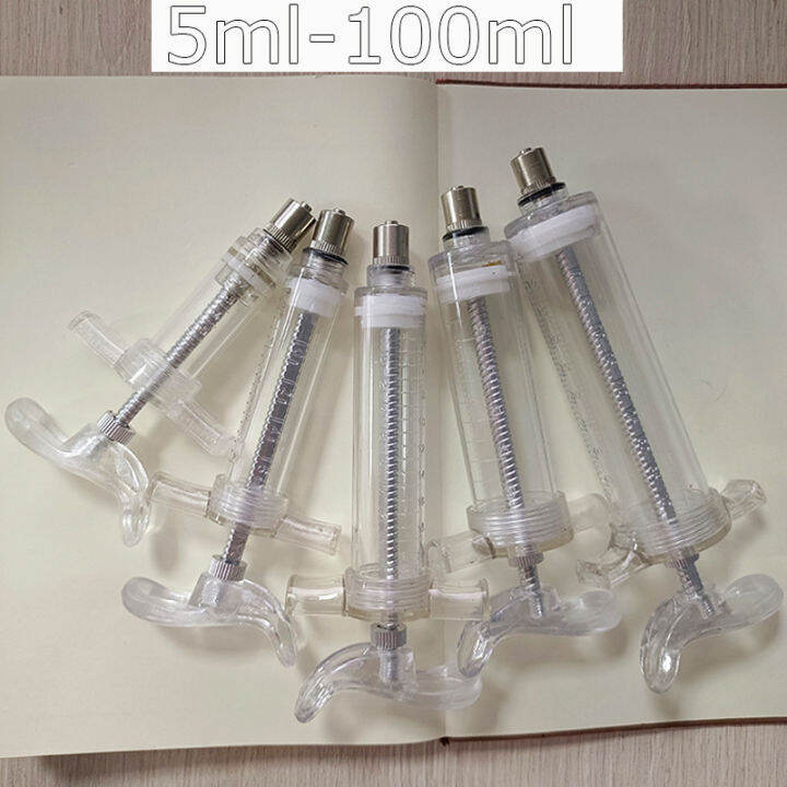 (5ml-100ml) Xi lanh tiêm thú y, xilanh tiêm gia súc, ống tiêm Xi lanh thép nhựa cho heo,trâu bò ...