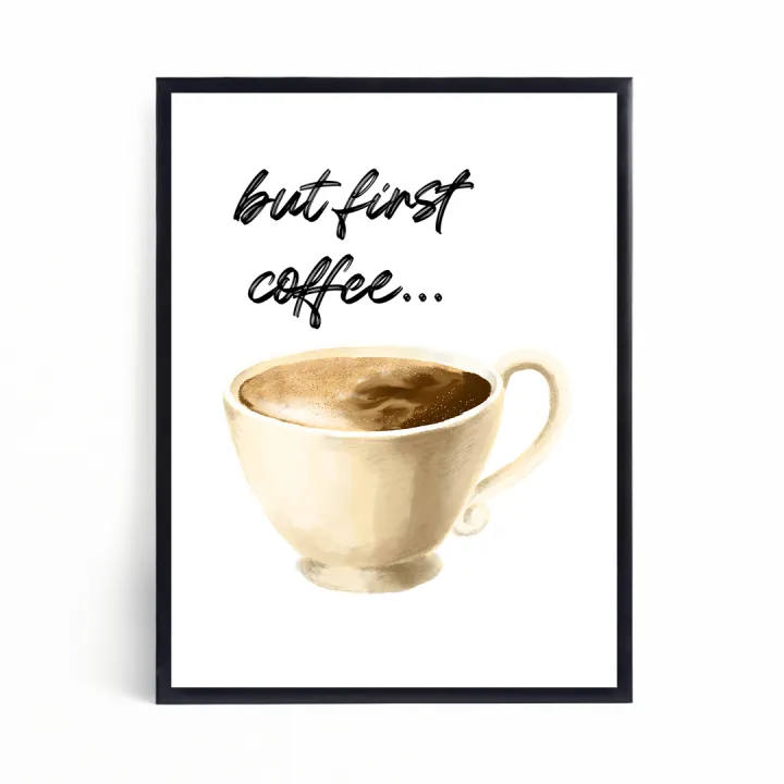 But First Coffee Wall Art Decor Frame | Lazada PH