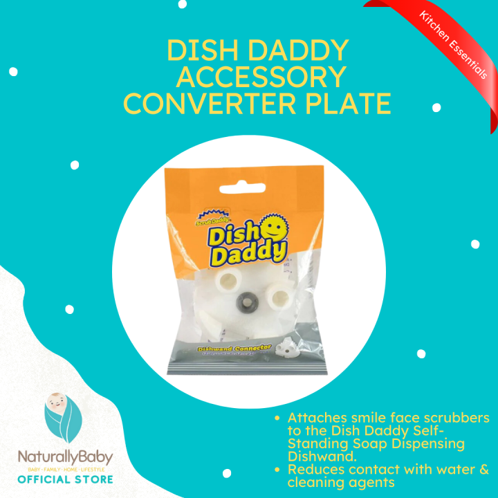 Scrub Daddy Dish Daddy Converter Plate - Use Smiley Face Sponge on Your ...