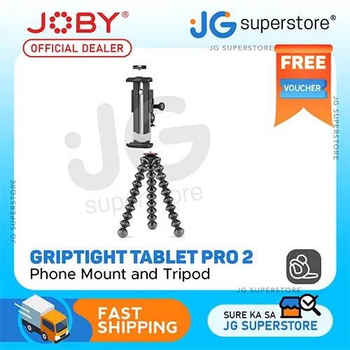 JOBY GripTight Tablet PRO 2 Mount with Flexible GorillaPod 180° Tilt ...