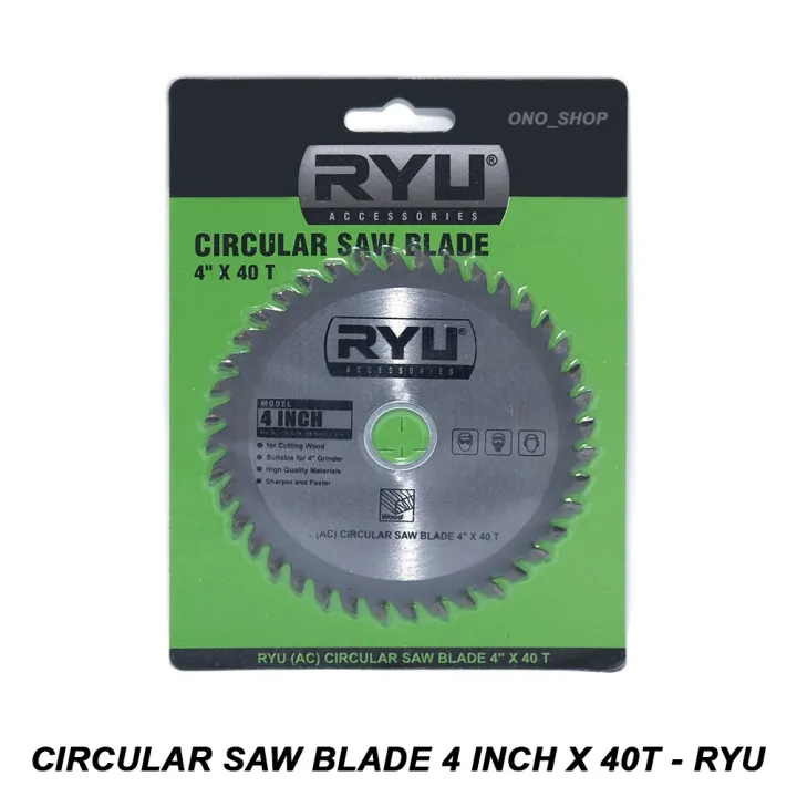 Circular Saw Blade 4 Inch x 40T - RYU AC-BD142 for Wood | Lazada Indonesia