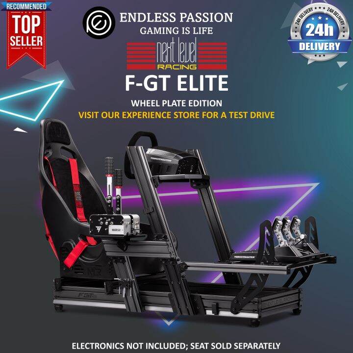 Next Level Racing F-GT Elite Aluminum Simulator Cockpit - Wheel Plate ...