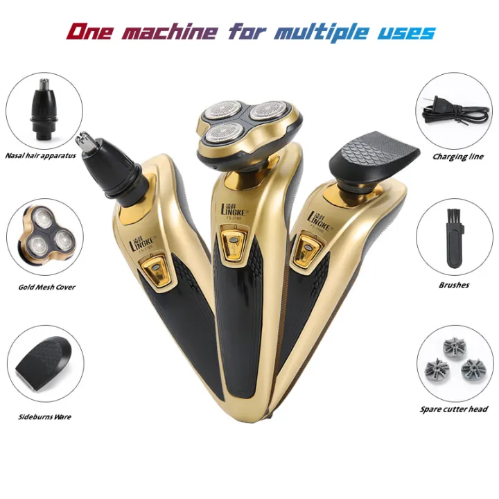 Original 3 In 1 Multi function Shaver for Men Moustache With 3 Flexible ...