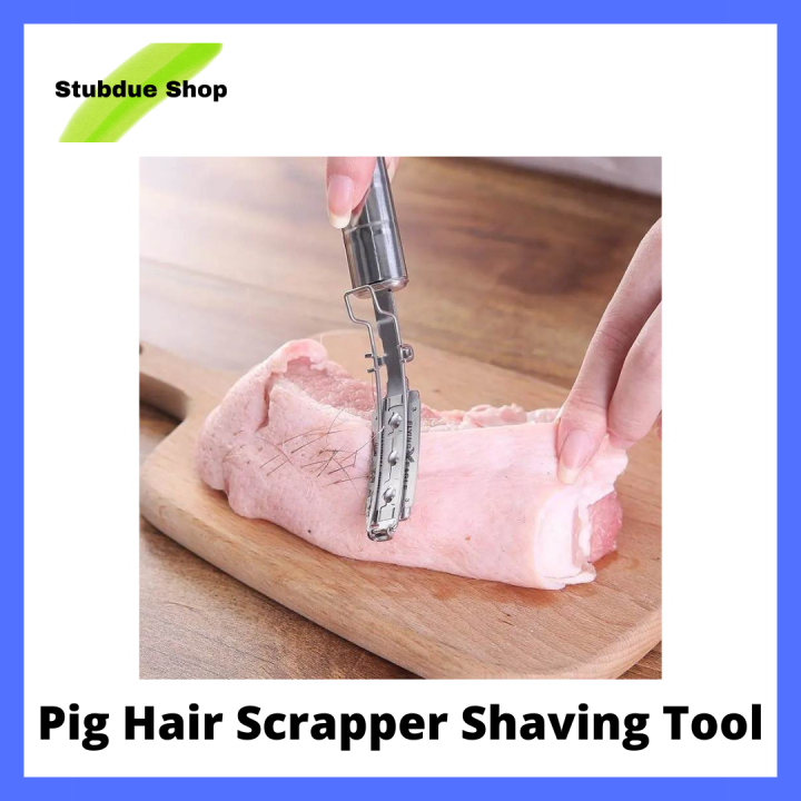 100% Stainless Steel pig Hair Removal Shaving Scrapping Tool w/ Free ...