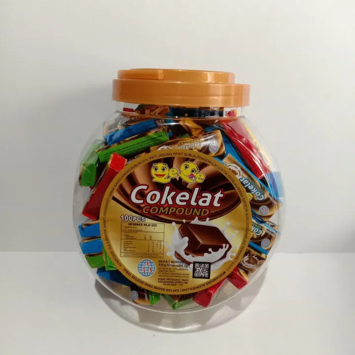 100 pcs permen Coklat Compound Toples / Coklat compound tiktok | Lazada ...