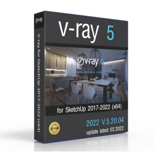V-Ray 5.20.04 for SketchUp 2017-2022 (x64) ปลั๊กอิน SketchUp สำหรับการ ...