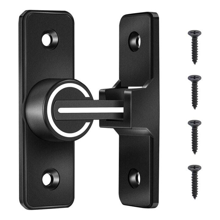 Barn Door Lock Hardware, 90 Degree Heavy Duty Gate Latches Flip Latch Safety Door Bolt Latch ...