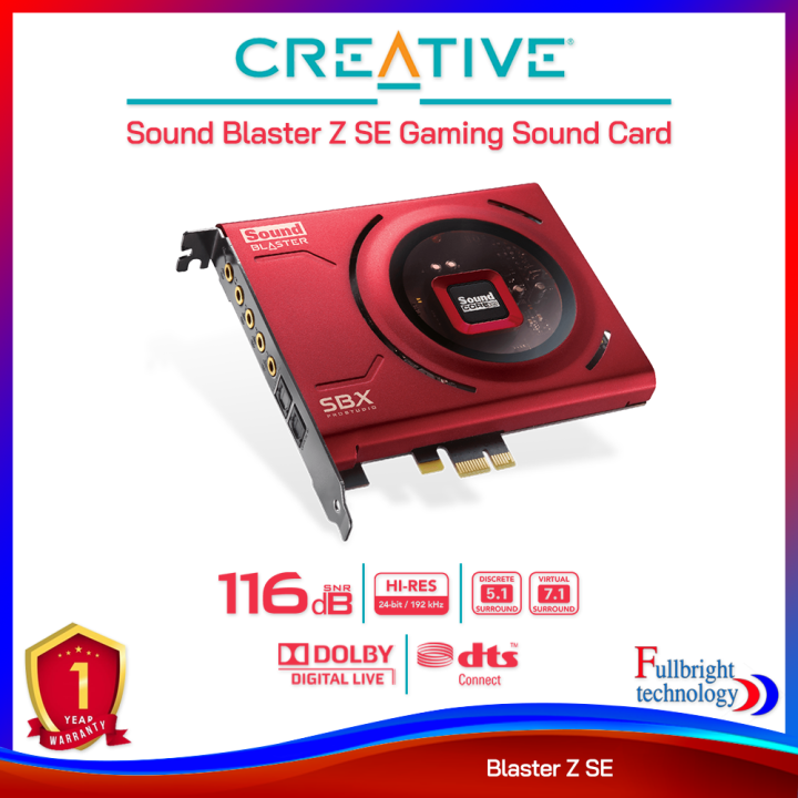 Creative Sound Blaster Z SE Internal Gaming Sound Card ซาวการ์ดสำหรับ ...