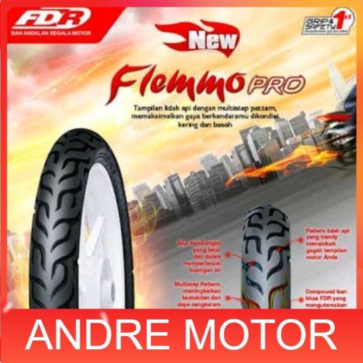 BAN LUAR FDR FLEMO PRO 90/90-14 Non TUBELESS (Pakai Ban Dalam) | Lazada ...