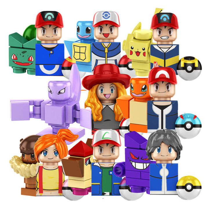 F6189 Japanese Anime TV Pokemon Building Blocks Bricks Dolls Ash ...