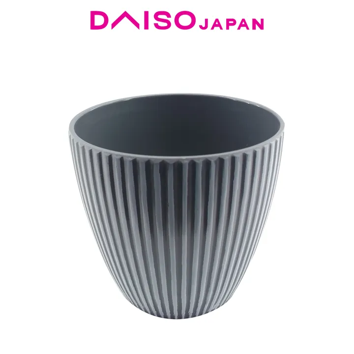 Daiso Blue Striped Flower Pot | Lazada PH