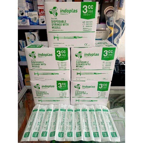 Disposable Syringe 3cc ml - 23 Gx1 - 100 PCs. | Lazada PH