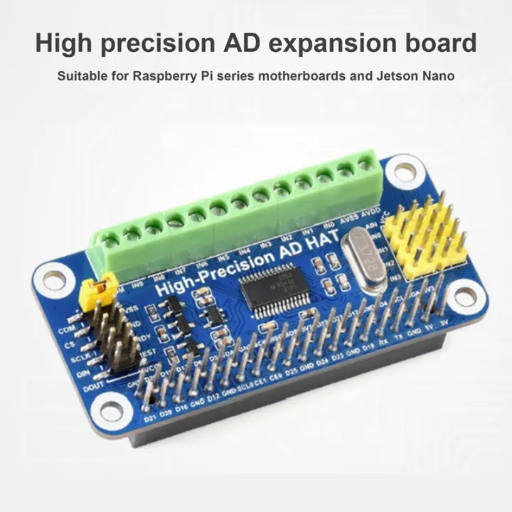 For Raspberry Pi High Precision AD Expansion Board Module 10-Channel ...