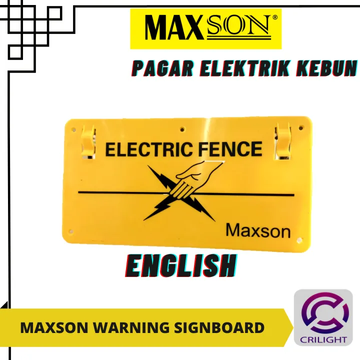Crilight MAXSON WARNING SIGN BOARD ( ENGLISH ) TANDA AMARAN BAHAYA ...