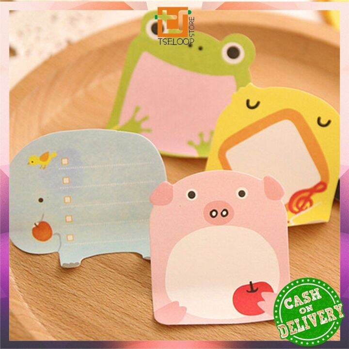 OFM-A3 Sticky Notes Motif Binatang Tempelan Kertas Catatan Memo Note ...