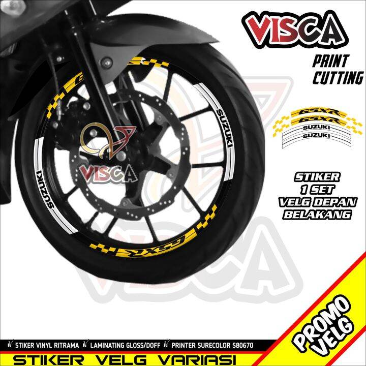 Stiker Velg List Velg Motor Stiker Velg GSX R Motif 1 | Lazada Indonesia